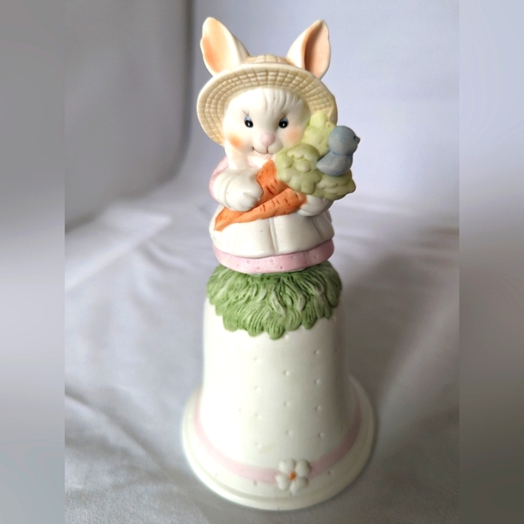 Enesco | Accents | Enesco Vintage 988 Easter Bunny Bell Collectible ...